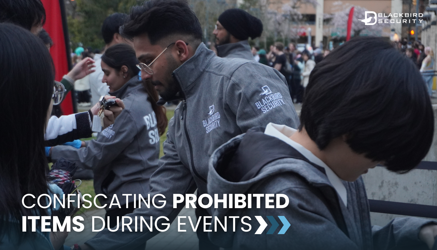 How Event Security Guards Confiscate Prohibited Items – Blackbird Security